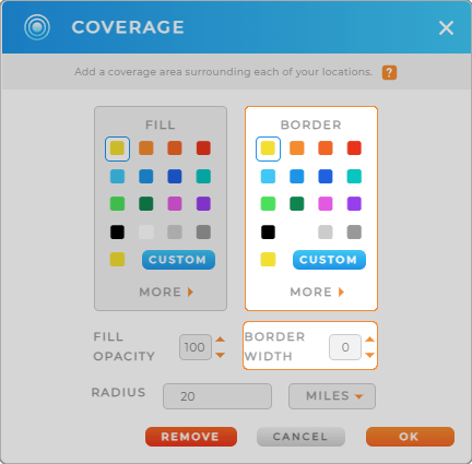 Maps: Coverage - Mapline