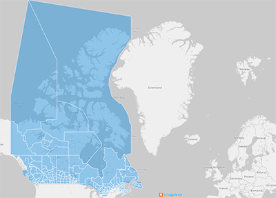 Canada Census Divisions - Mapline