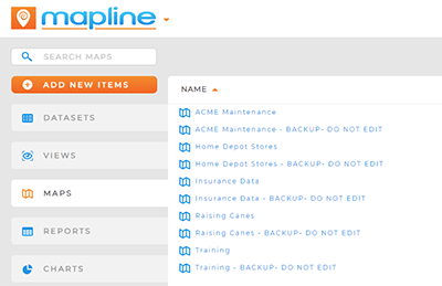 Undo Changes - Mapline