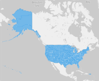 U.S. FCC Basic Trading Areas - Mapline