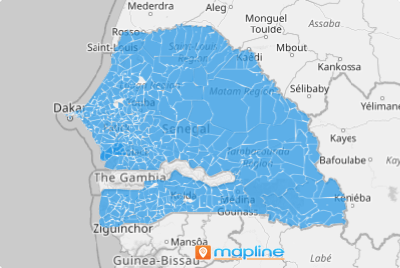 Senegal Communes - Mapline