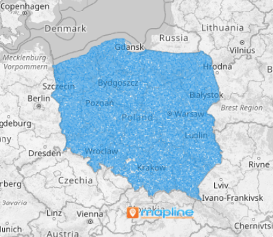 Poland Municipalities - Mapline