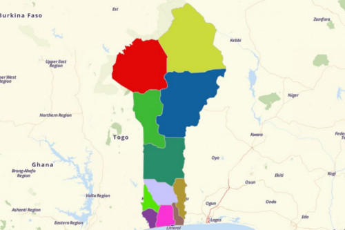 Map Territories for Benin