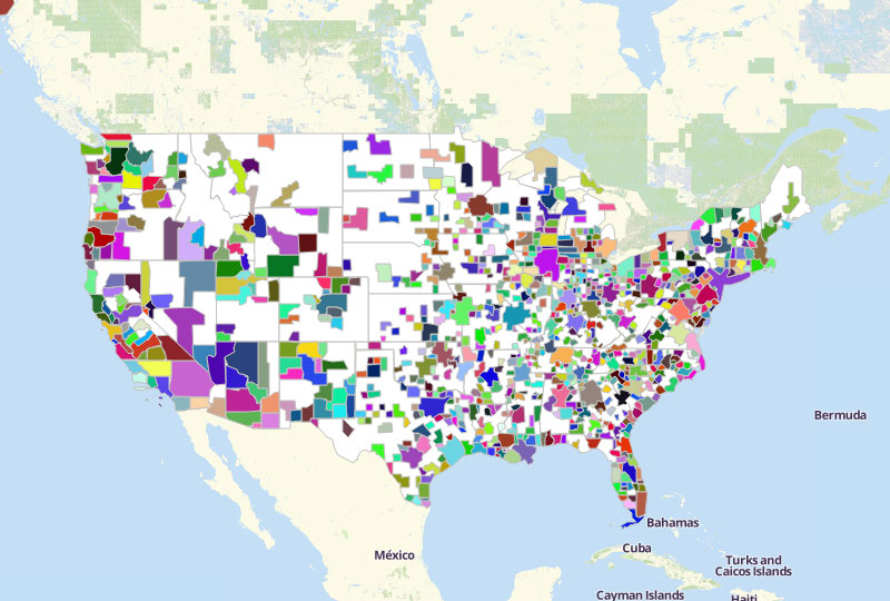 United States Territory Maps – Mapline Territory Mapping Solution