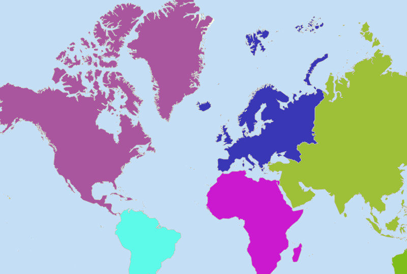 Map Territories for the World